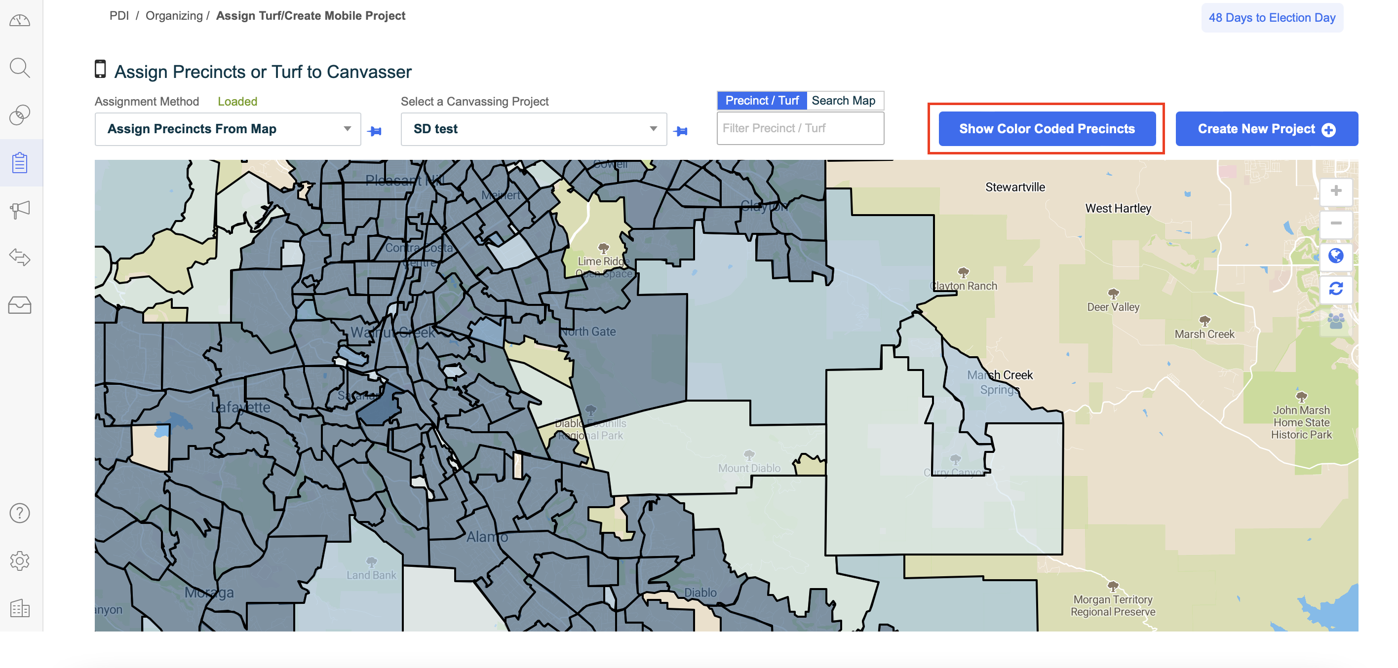 Optimizing Canvassing with Color-Coded Precincts | PDI